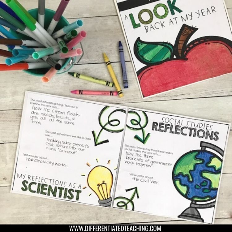 End of Year Memory Book for 5th grade – Differentiated Teaching with ...