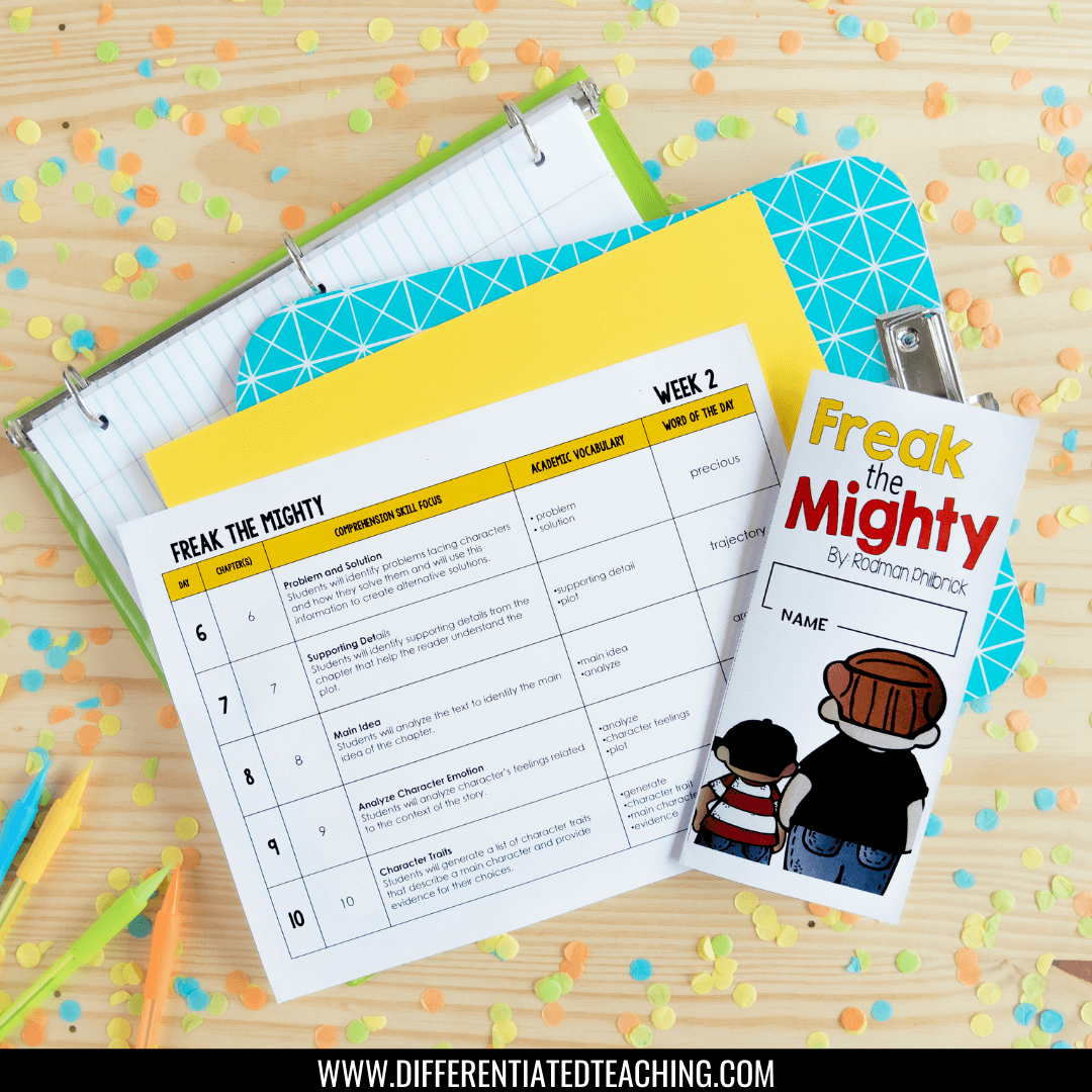 Freak the Mighty Novel Study – Differentiated Teaching with Rebecca Davies