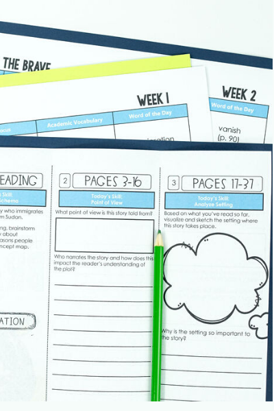Home of the Brave Novel Study – Differentiated Teaching with Rebecca Davies