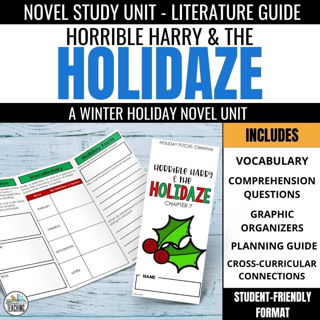 Horrible Harry & the Holidaze Novel Study – Differentiated Teaching ...