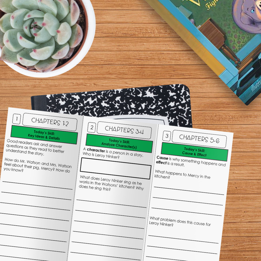 Mercy Watson Fights Crime Chapter Book Unit – Differentiated Teaching ...