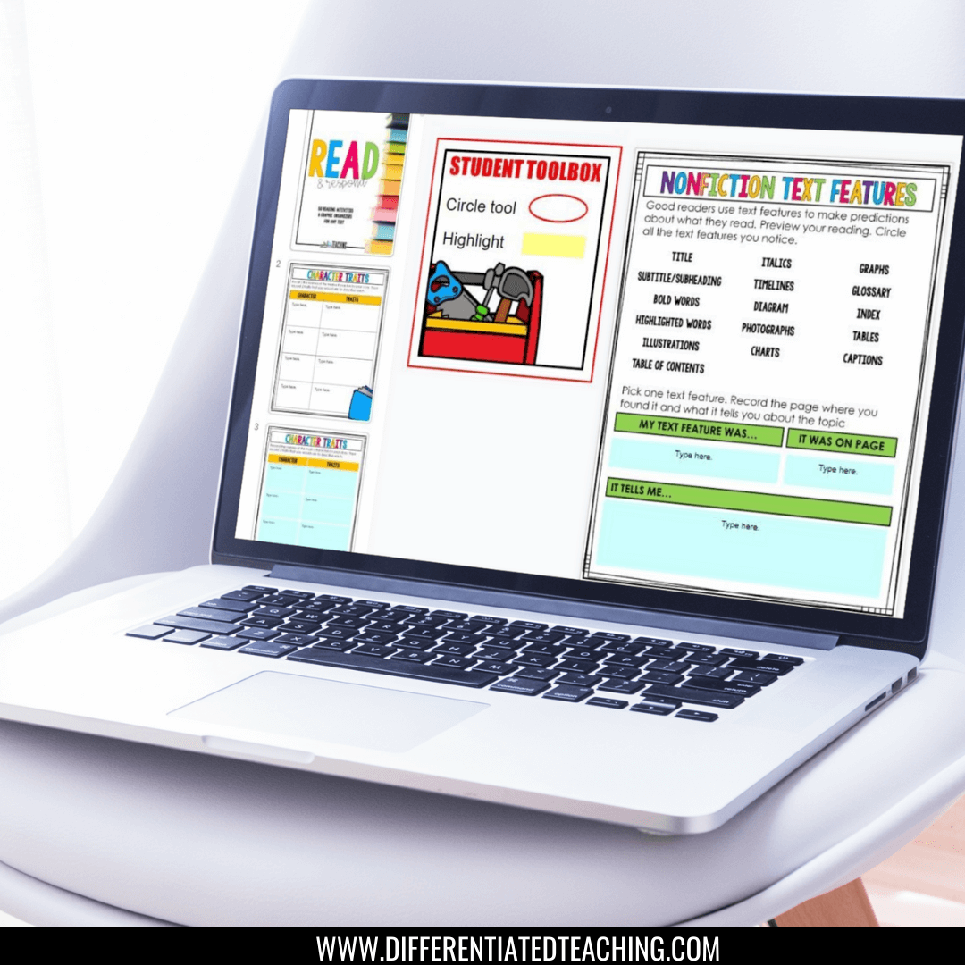 Reading Comprehension Graphic Organizers for Any Text – Differentiated ...